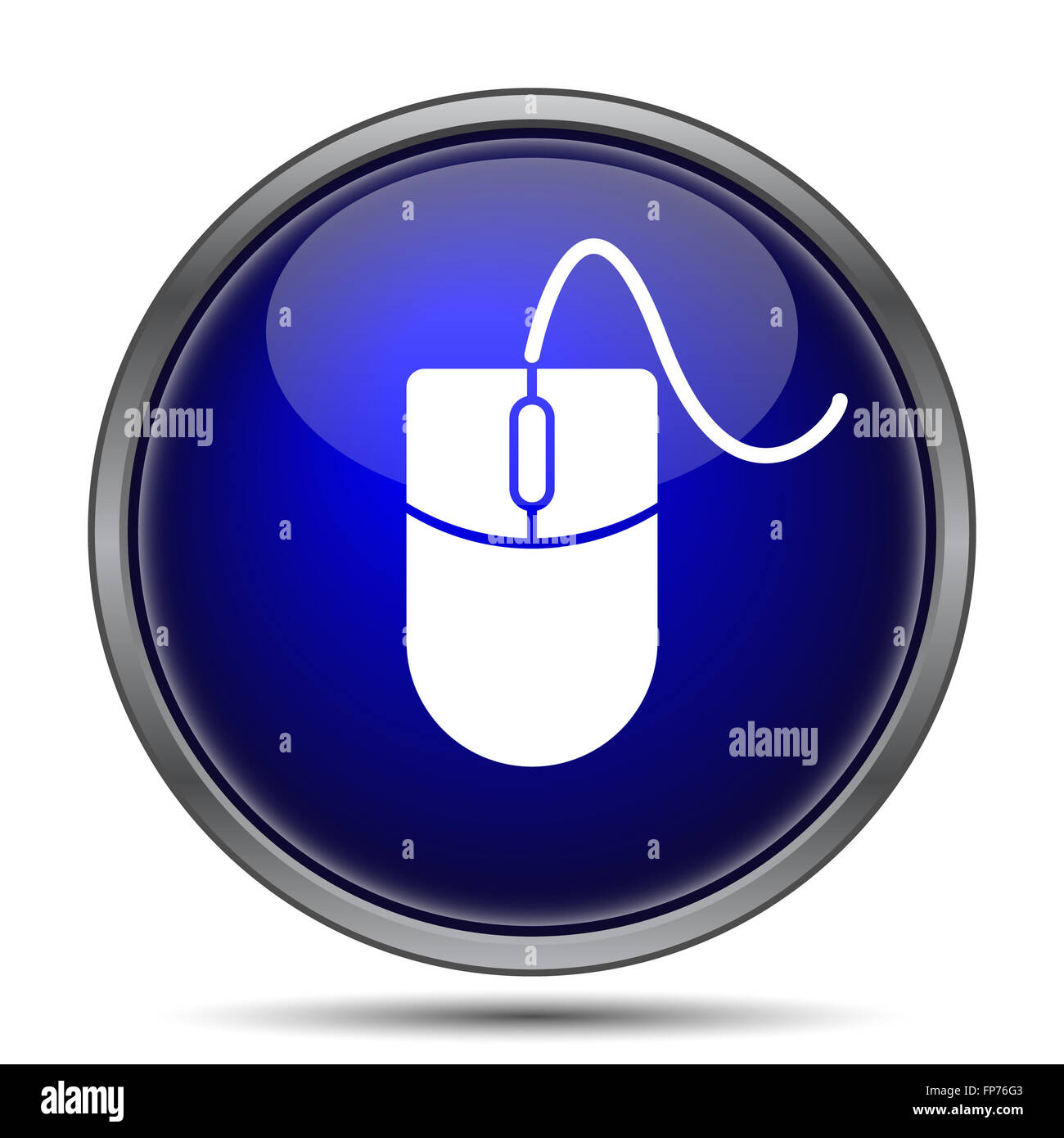 Mouse icon. Internet button on white background Stock Photo - Alamy