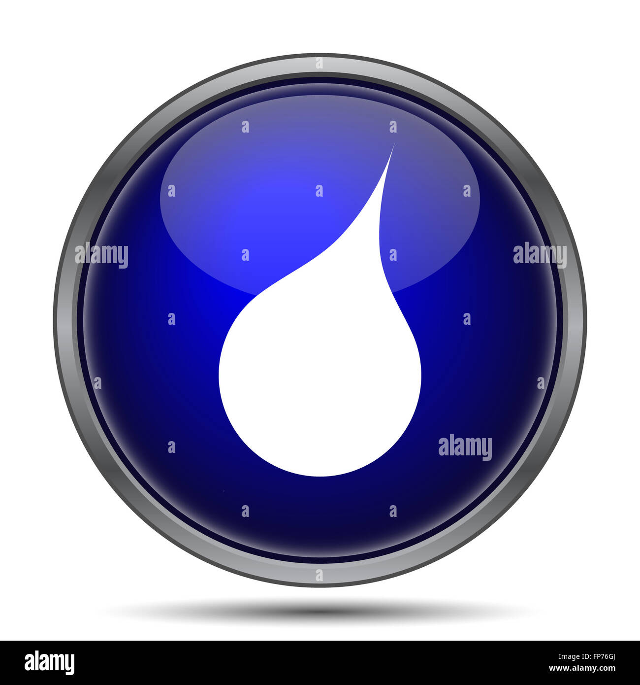 Rain icon. Internet button on white background Stock Photo - Alamy