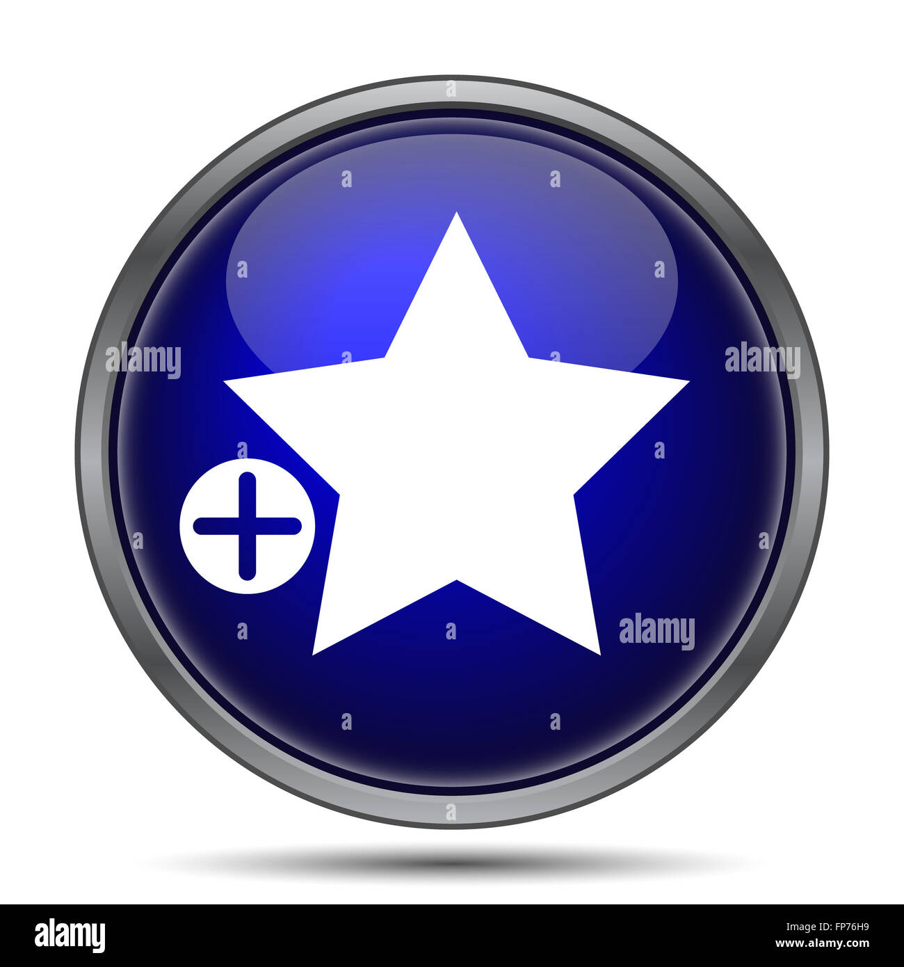 Add to favorites icon. Internet button on white background Stock Photo ...