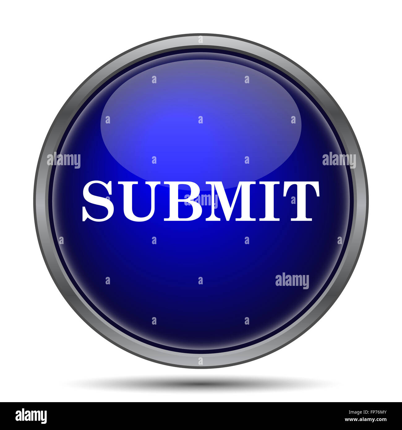Submit icon. Internet button on white background Stock Photo - Alamy