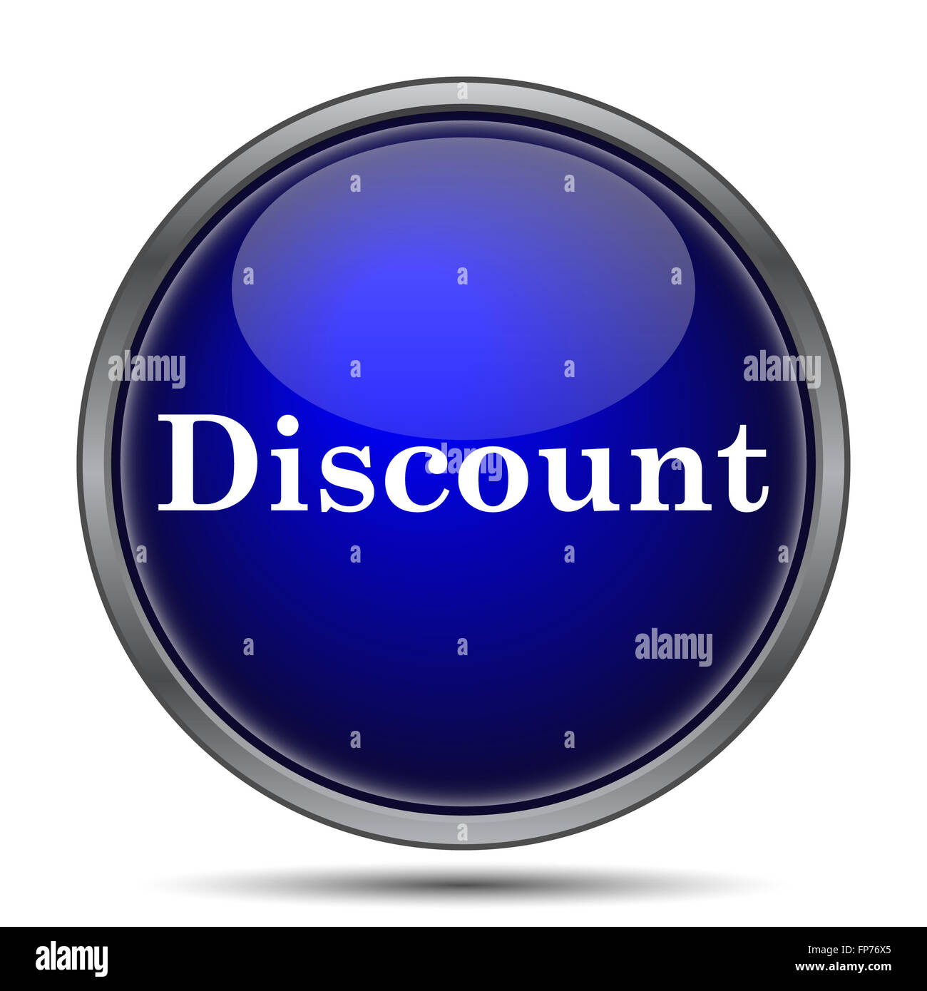 Discount icon. Internet button on white background Stock Photo - Alamy