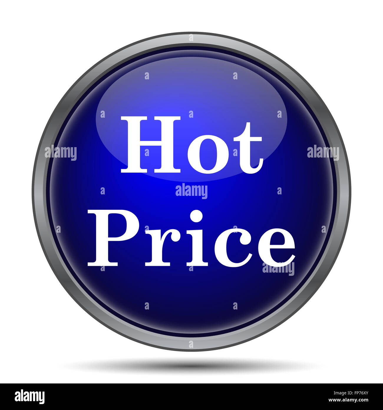 Hot price icon. Internet button on white background Stock Photo - Alamy