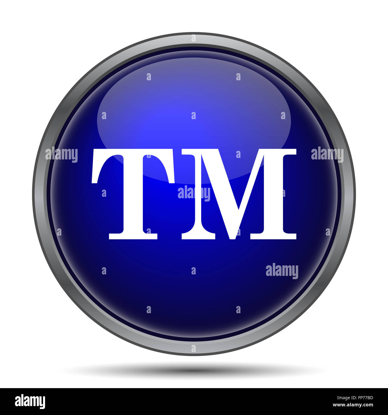 Trade mark icon. Internet button on white background Stock Photo - Alamy
