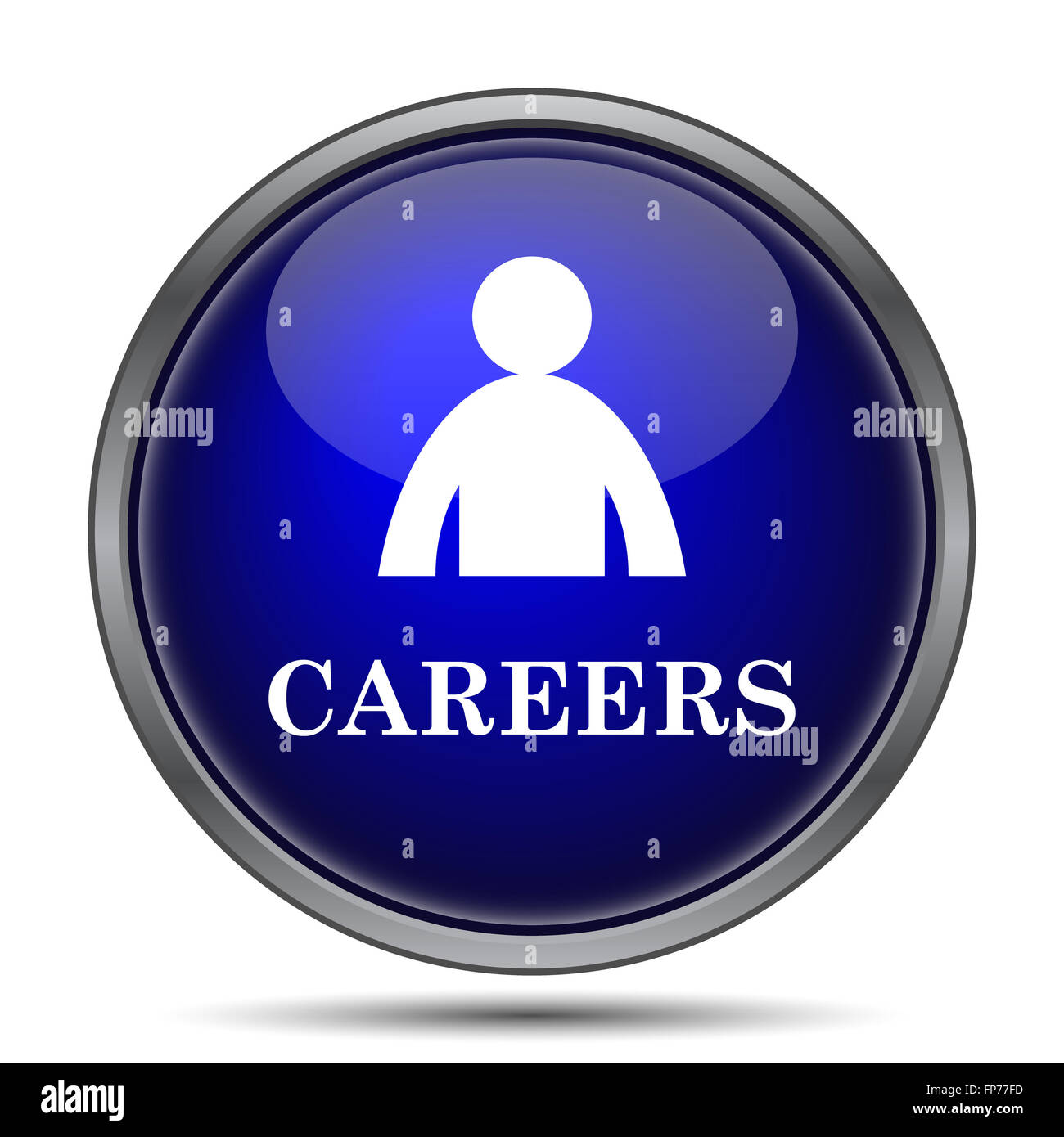 Careers icon. Internet button on white background Stock Photo - Alamy