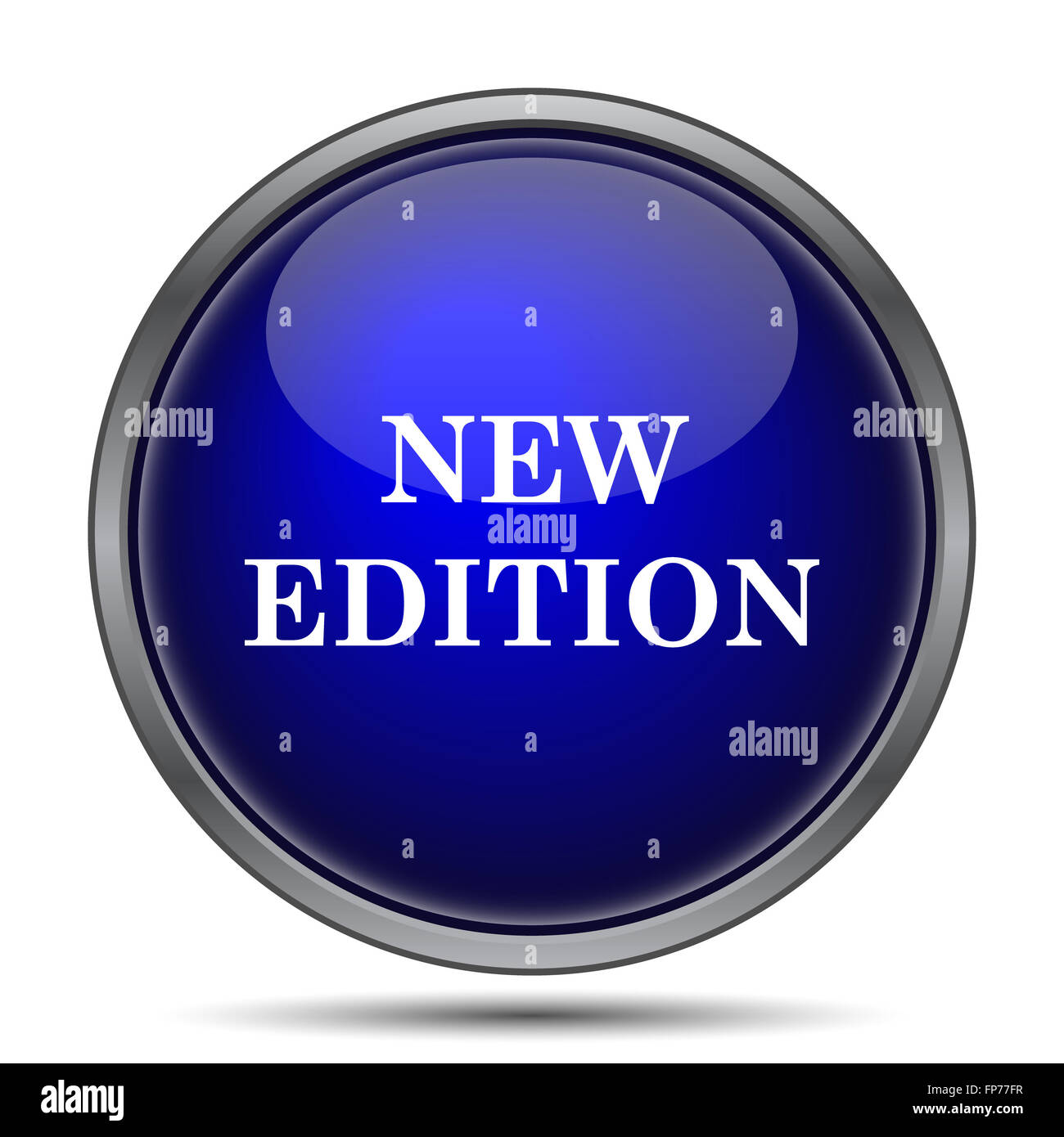 New edition icon. Internet button on white background Stock Photo - Alamy