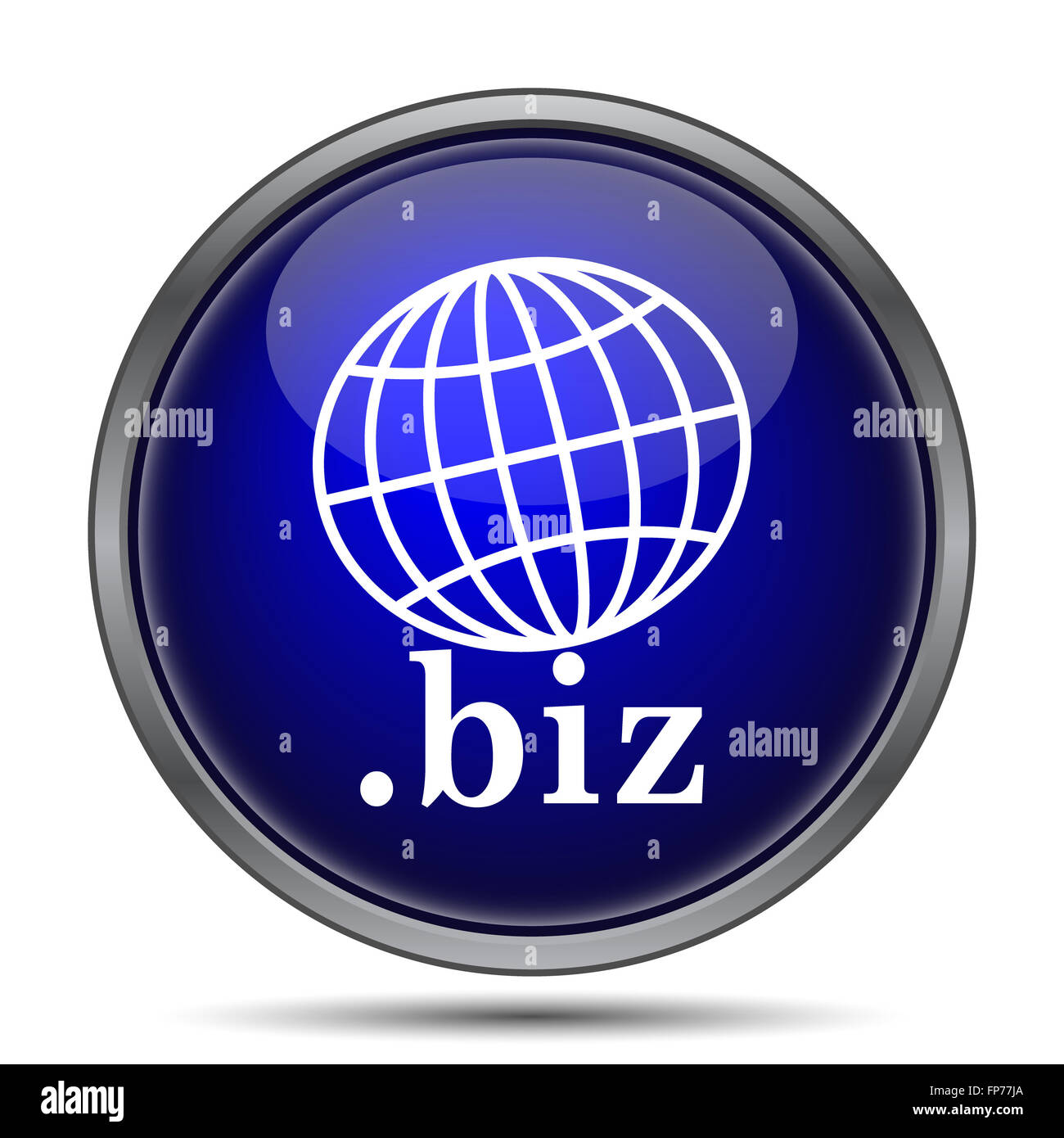 .biz icon. Internet button on white background Stock Photo - Alamy