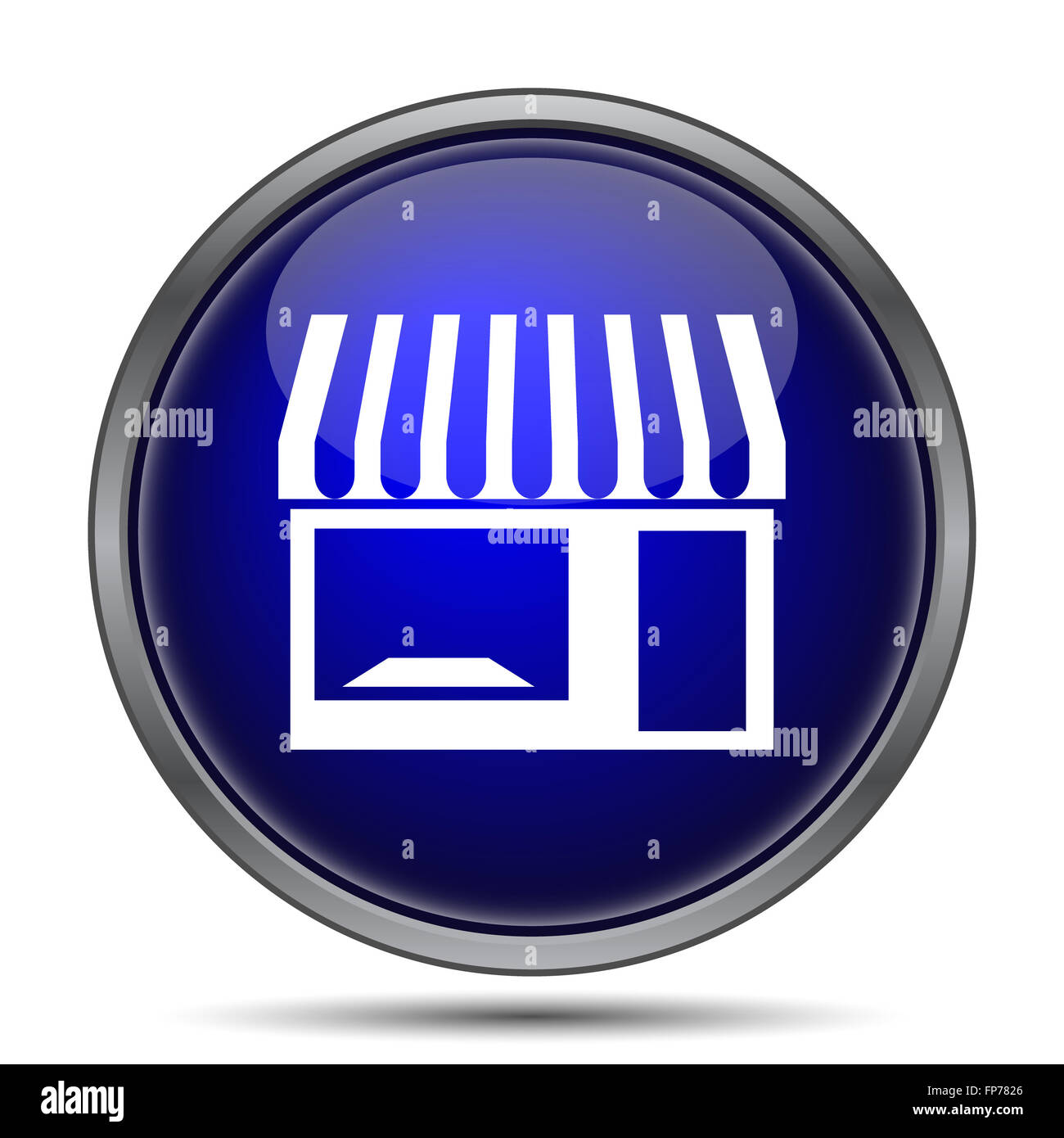 Store icon. Internet button on white background Stock Photo - Alamy