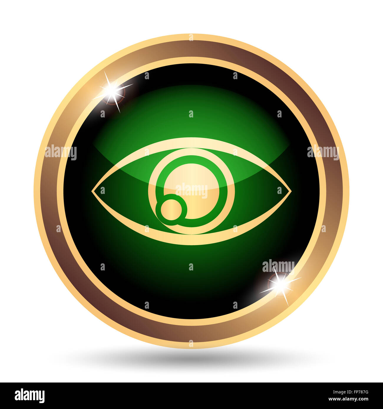 Eye icon. Internet button on white background Stock Photo - Alamy