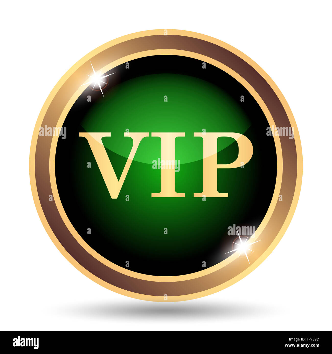 VIP icon. Internet button on white background Stock Photo - Alamy