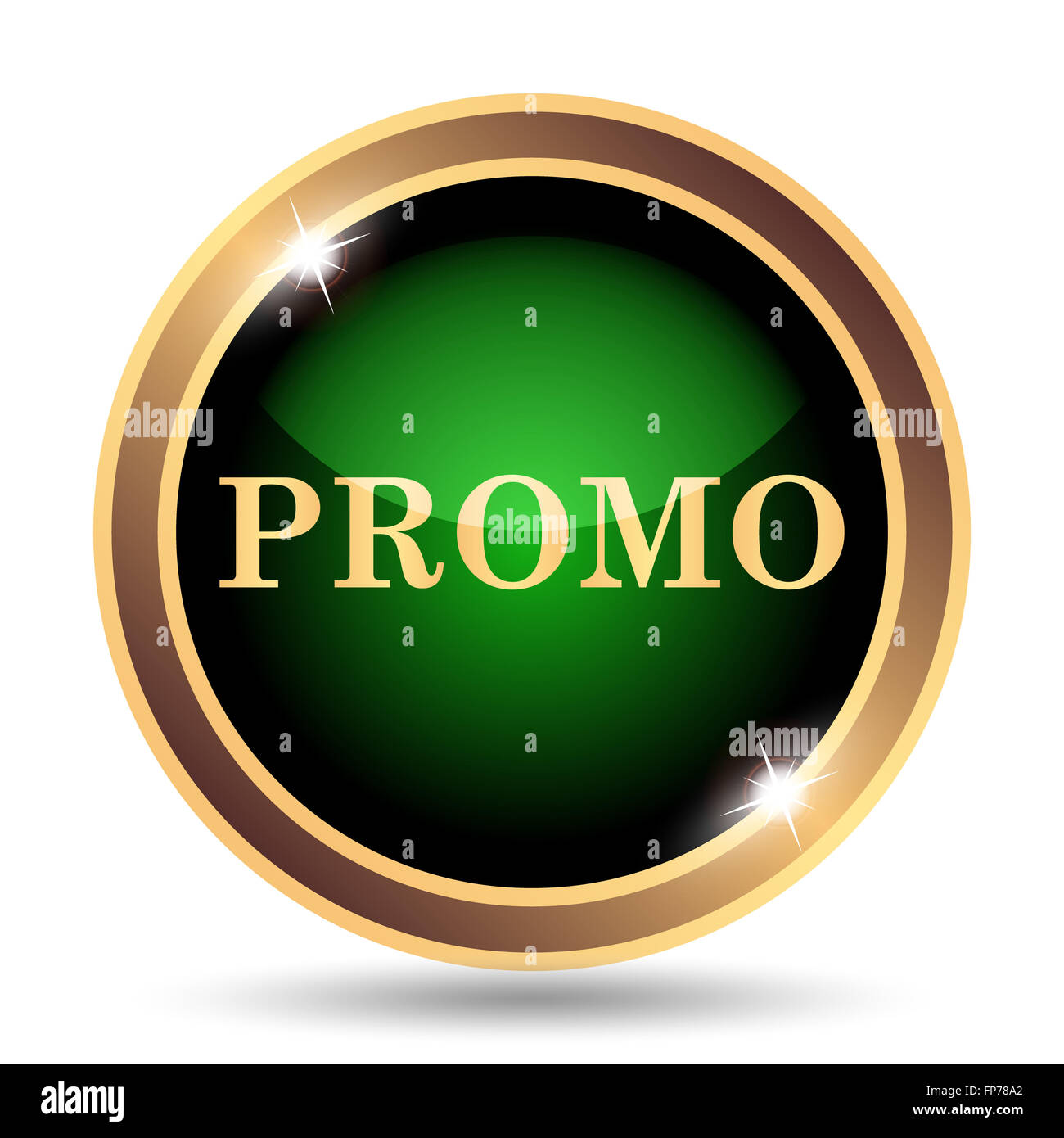Promo icon. Internet button on white background Stock Photo - Alamy