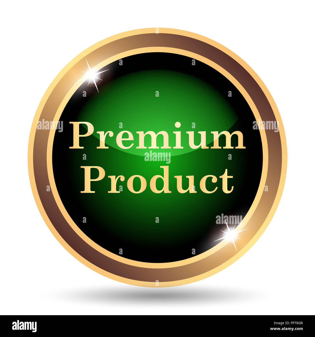 Premium product icon. Internet button on white background Stock Photo ...