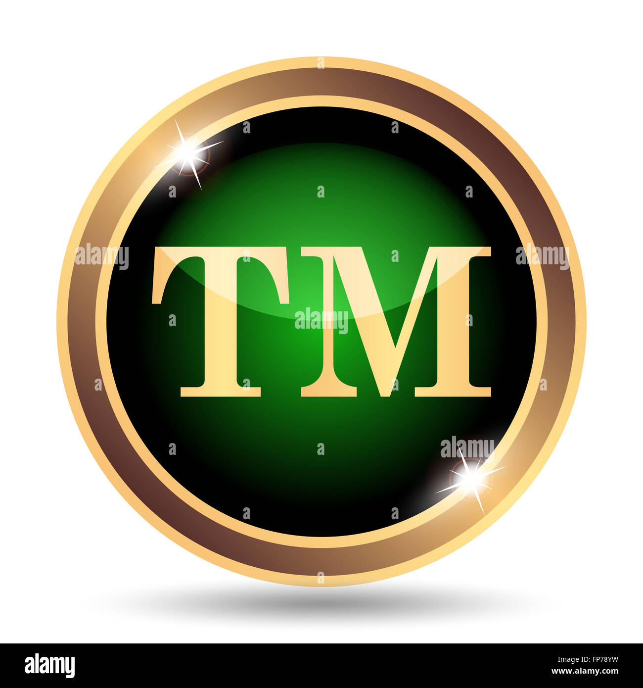 Trade mark icon. Internet button on white background Stock Photo - Alamy