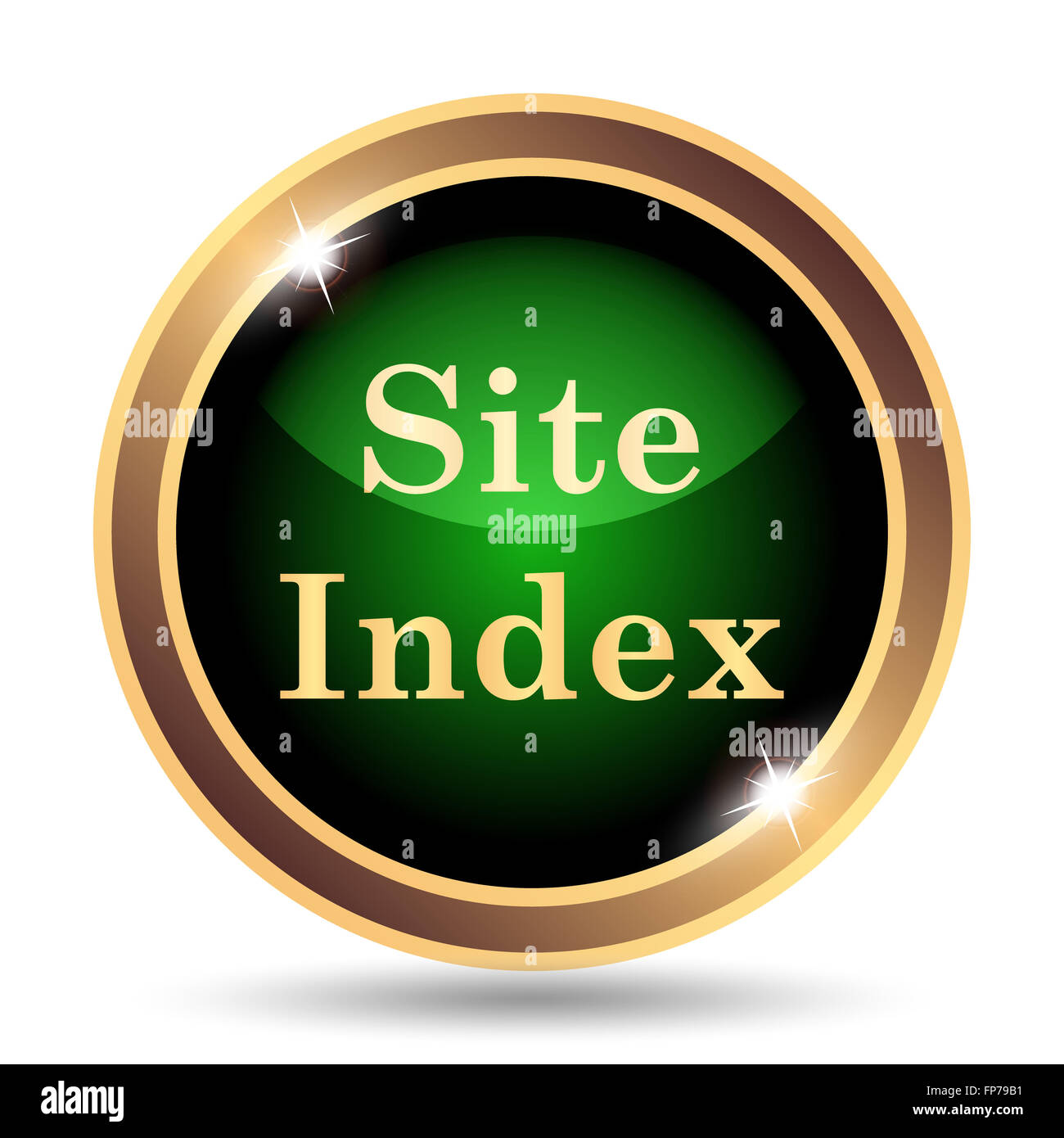 Site index icon. Internet button on white background Stock Photo - Alamy
