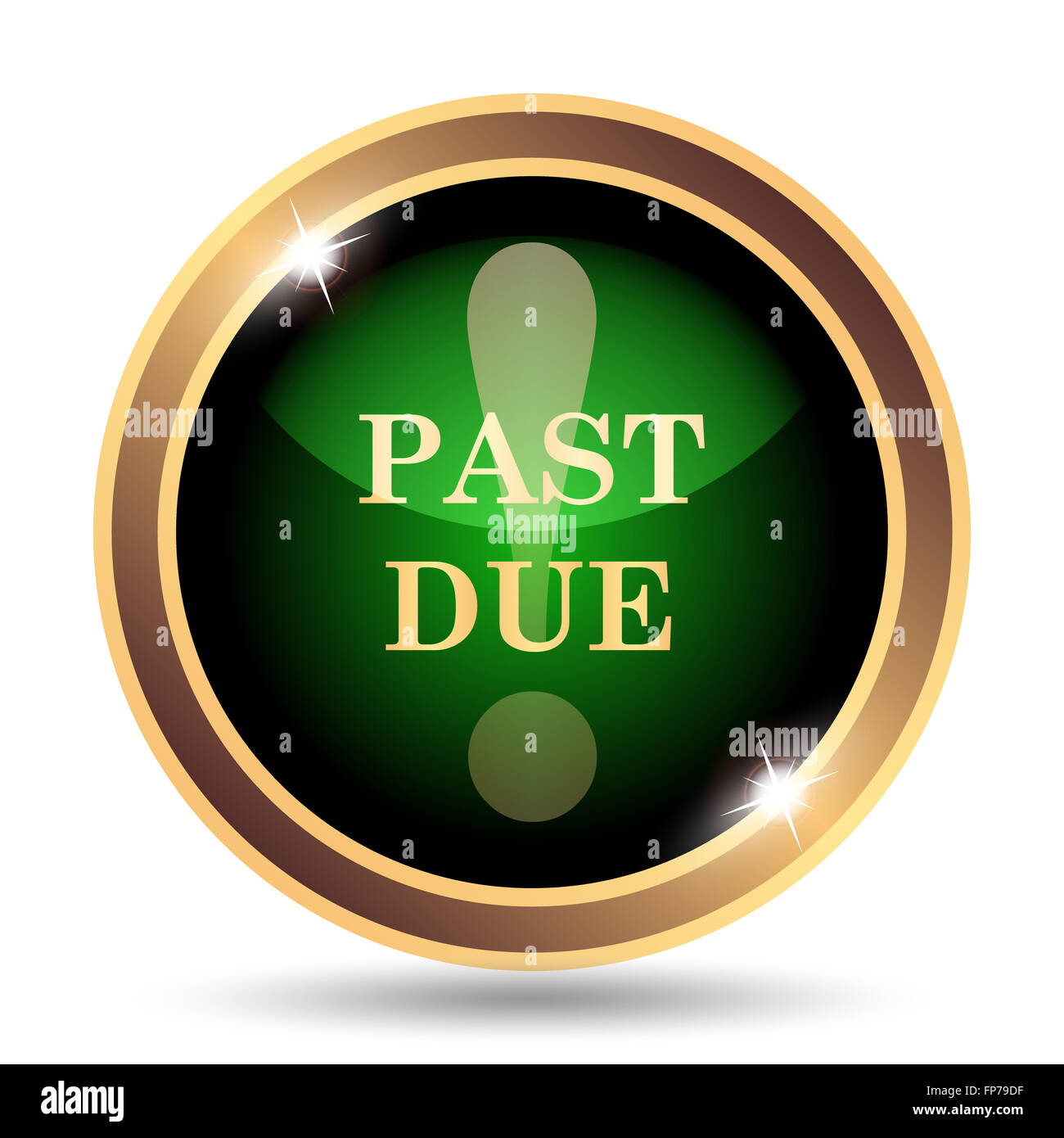 Past due past due green icon Cut Out Stock Images & Pictures - Alamy