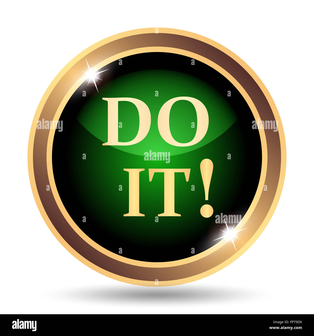 Do it icon. Internet button on white background Stock Photo - Alamy