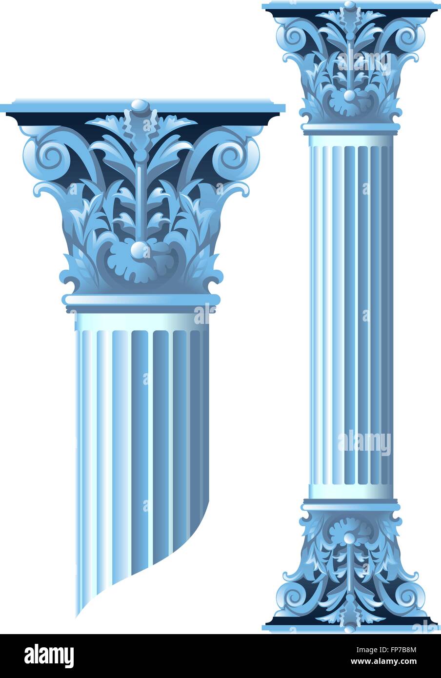 Greek sculpture column symmetry Stock Vector Images - Alamy