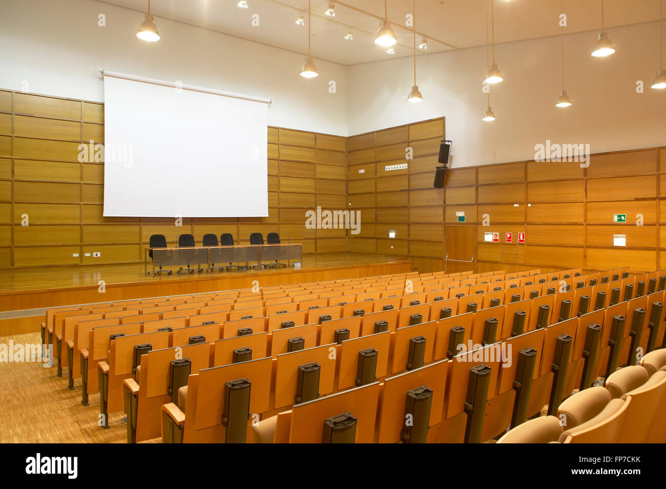 Modern building conference room with seats. Horizontal Stock Photo - Alamy