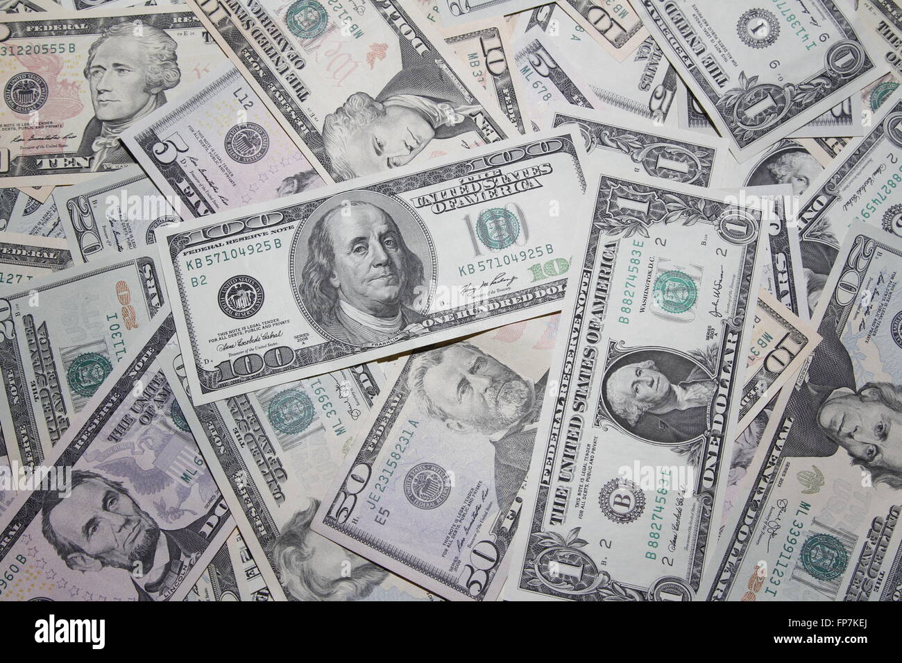 American banknotes hi-res stock photography and images - Alamy