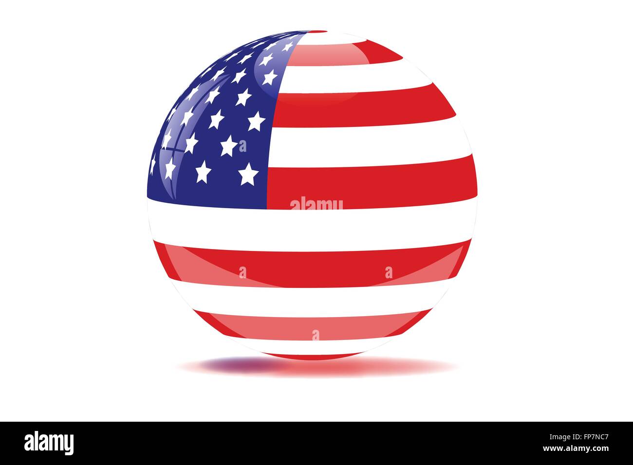Usa flag stars stripes circle Stock Vector Images - Alamy