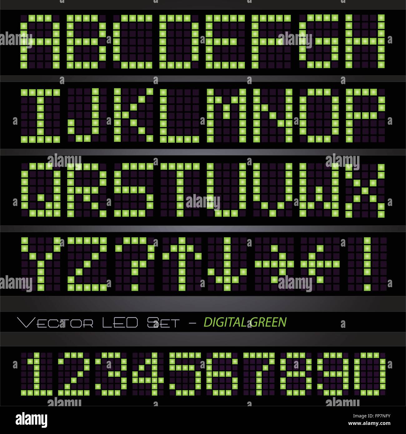 Dot matrix font hi-res stock photography and images - Alamy
