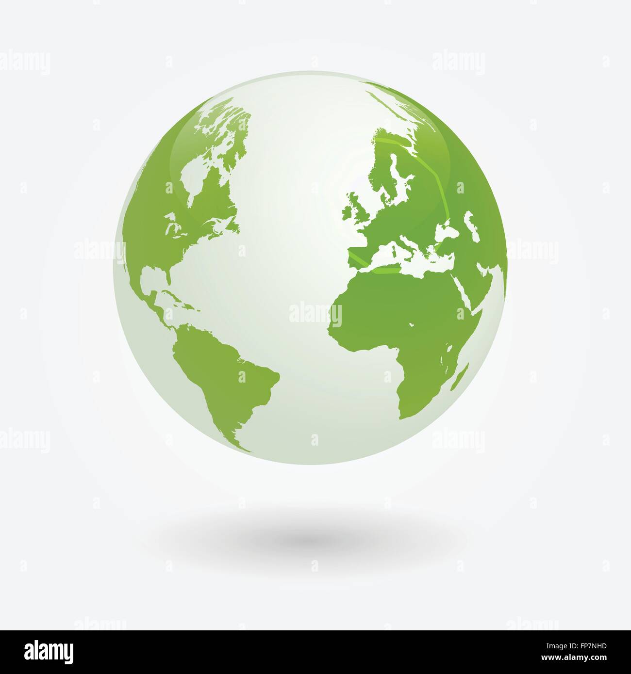 Image of the earth isolated on a white background Stock Vector Image ...