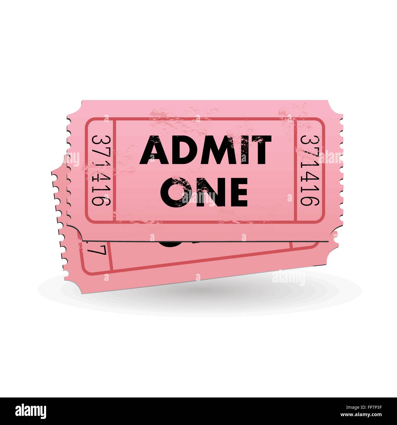 Pink ticket Cut Out Stock Images & Pictures - Alamy