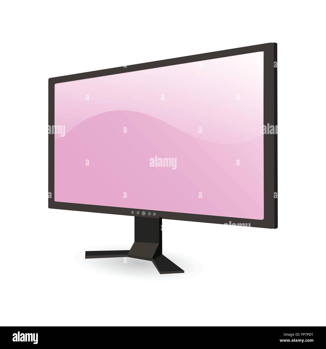 Computer pc on purple Stock Vector Images - Alamy