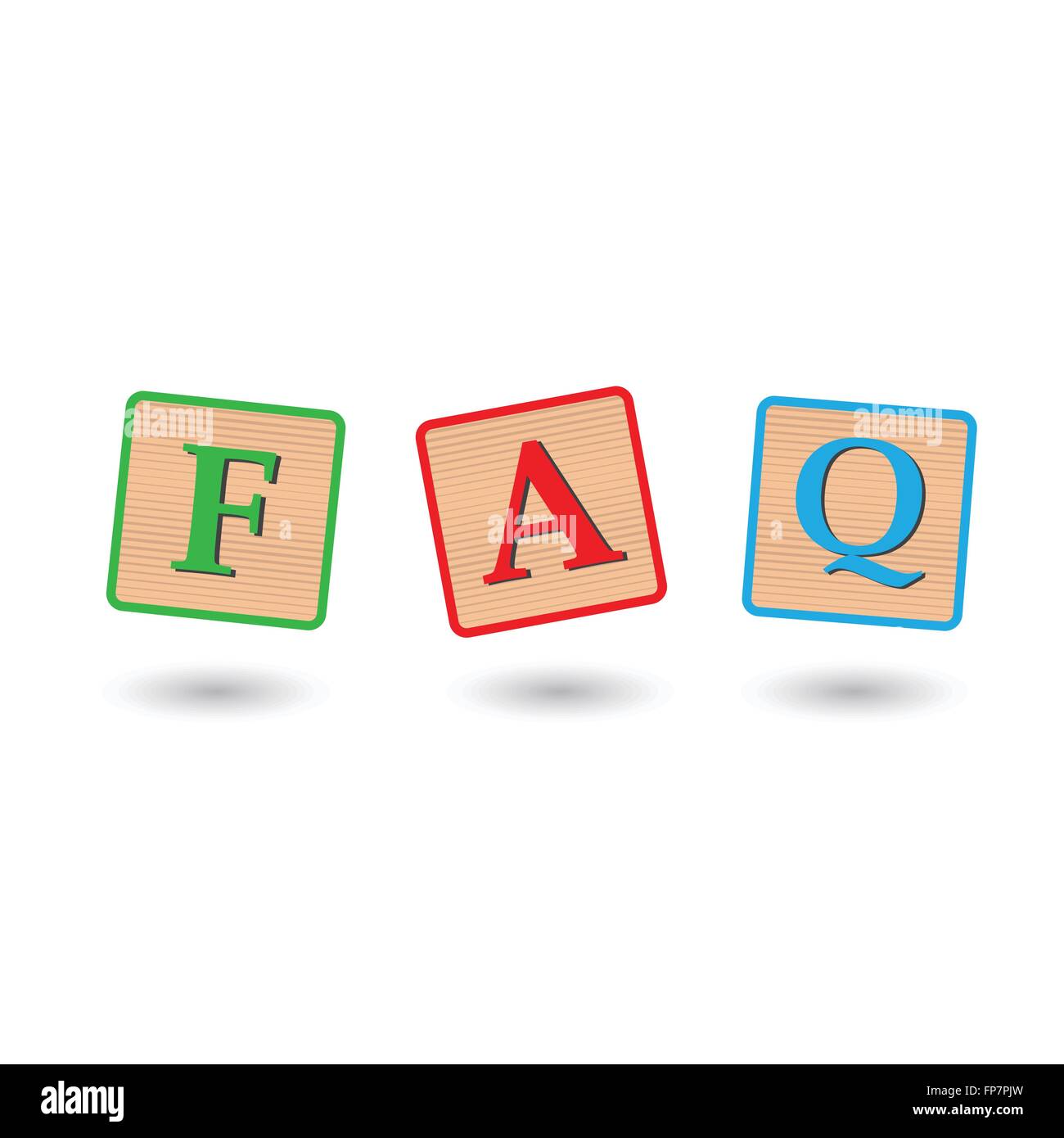 Image of FAQ blocks isolated on a white background Stock Vector Image ...
