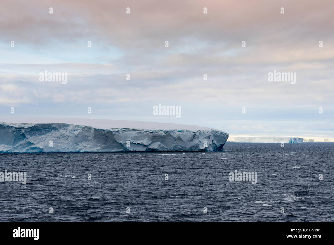 Huge Tabular Iceberg floating in Bransfield Strait near the northern ...