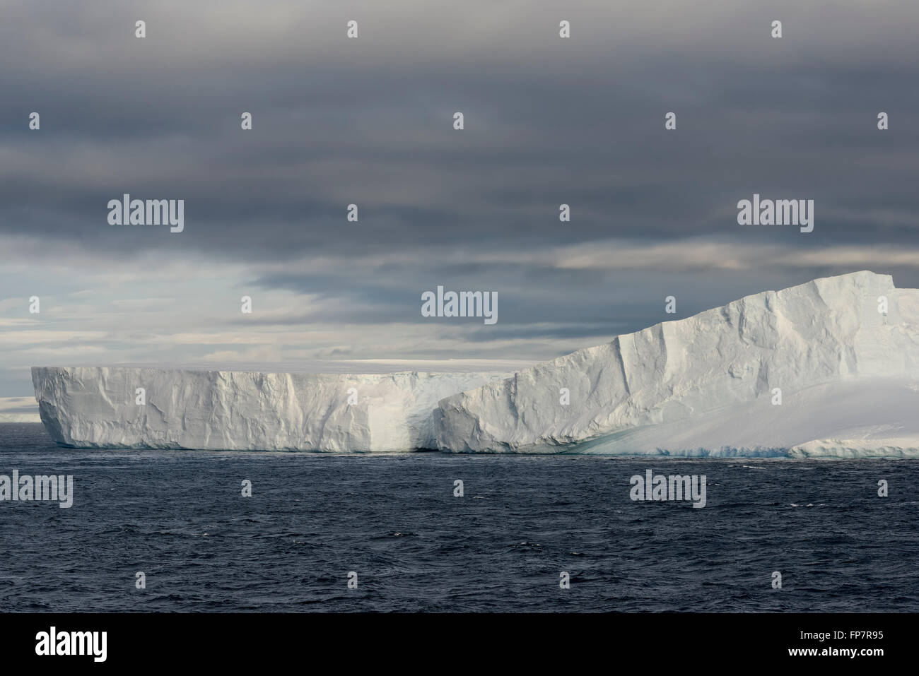 Huge Tabular Iceberg floating in Bransfield Strait near the northern ...