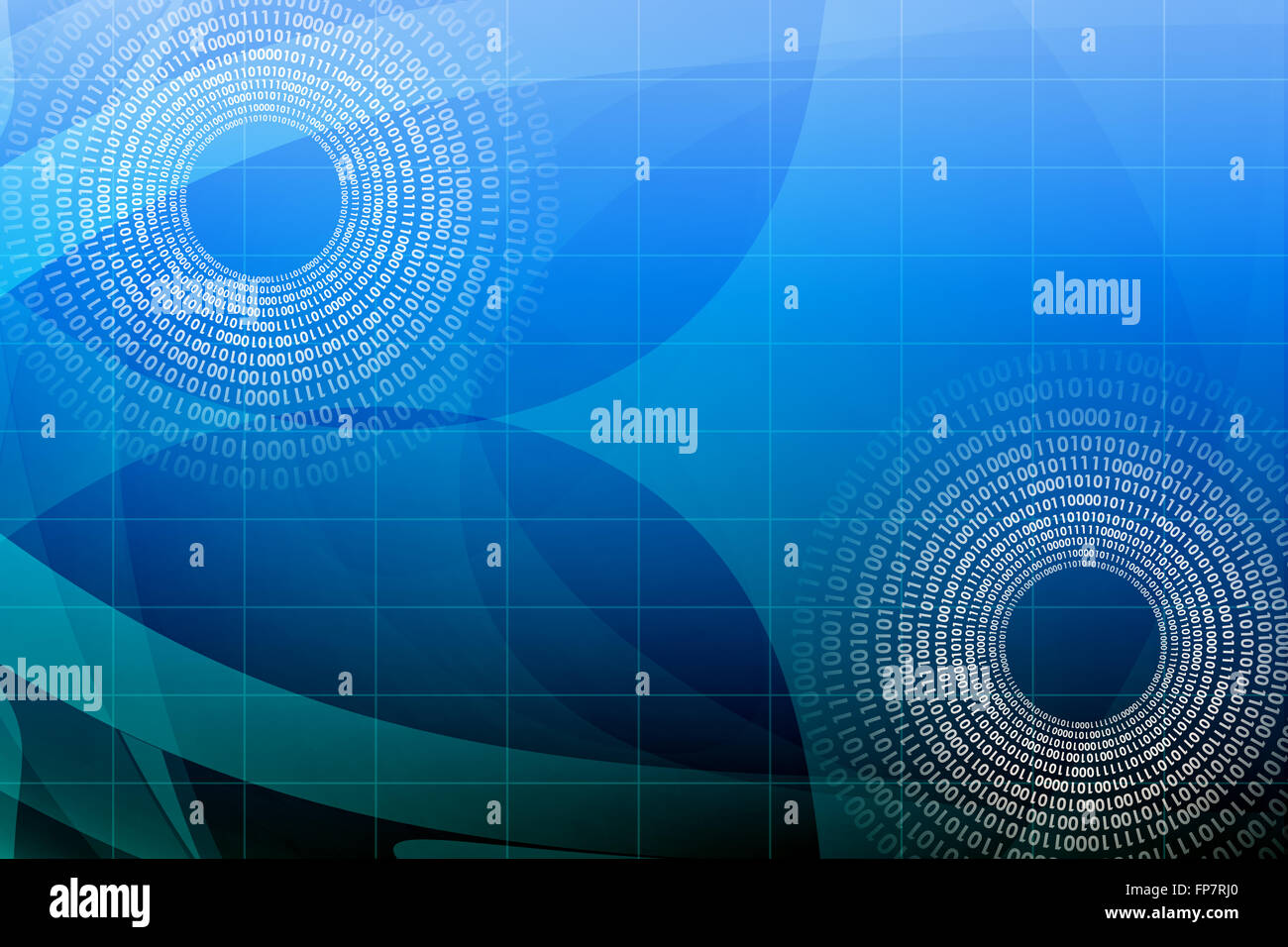 Abstract blue background with light spots and numbers Stock Photo - Alamy