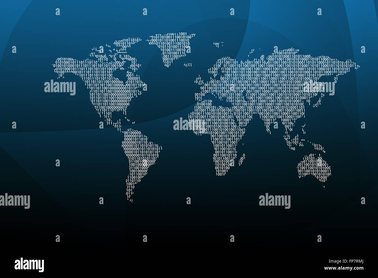 World map with numbers on blue background Stock Photo - Alamy