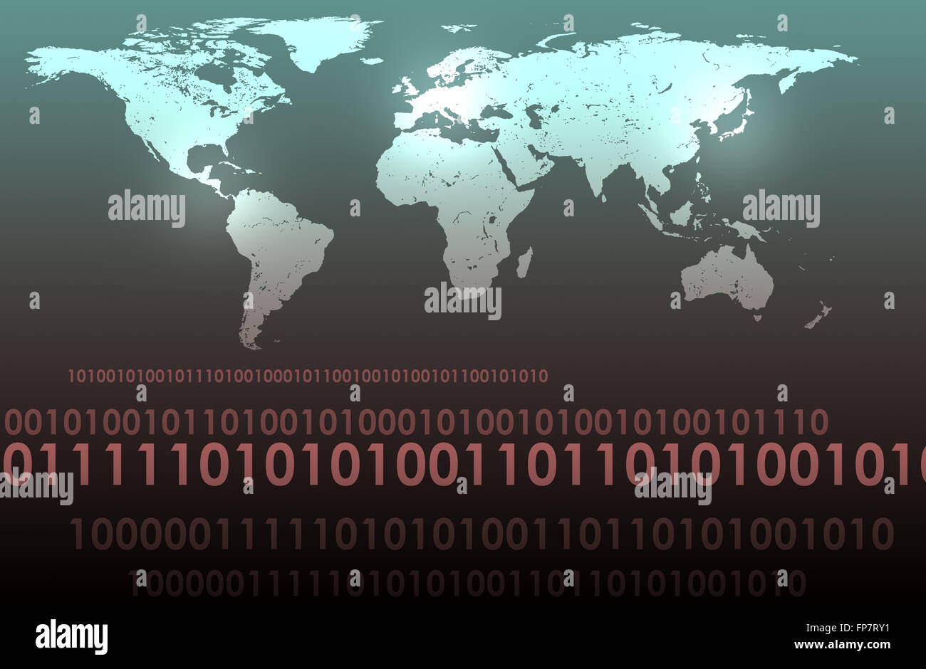 World map with numbers on blue background Stock Photo - Alamy