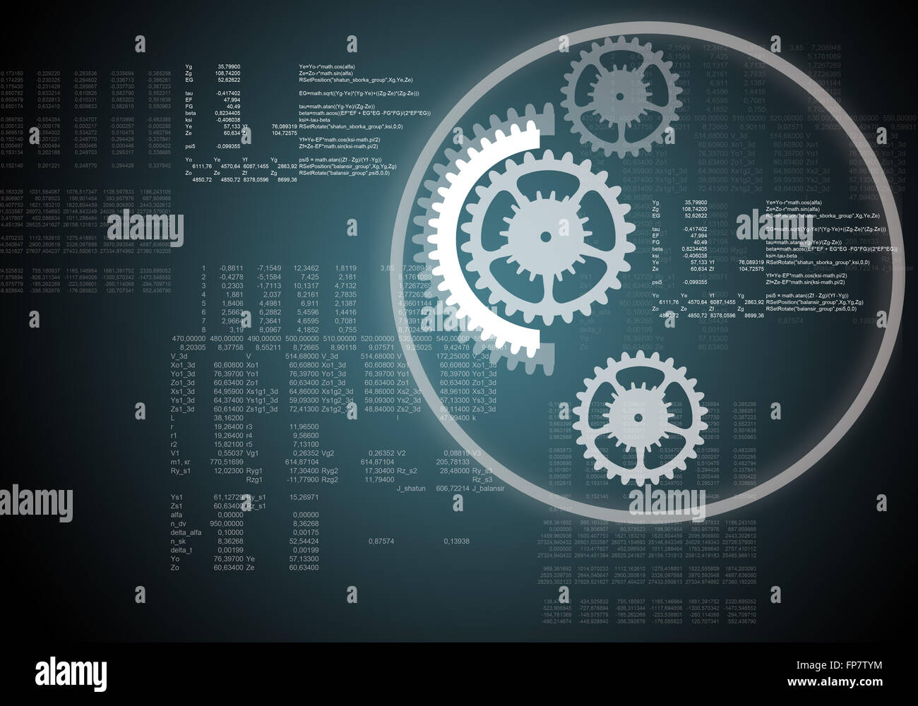 Set of mechanical gears on grey background Stock Photo - Alamy