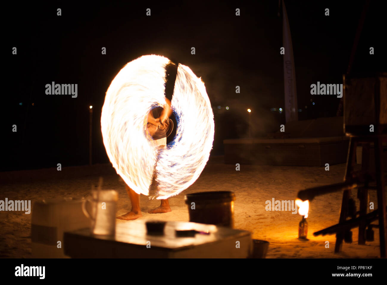 Fire twirling hi-res stock photography and images - Alamy