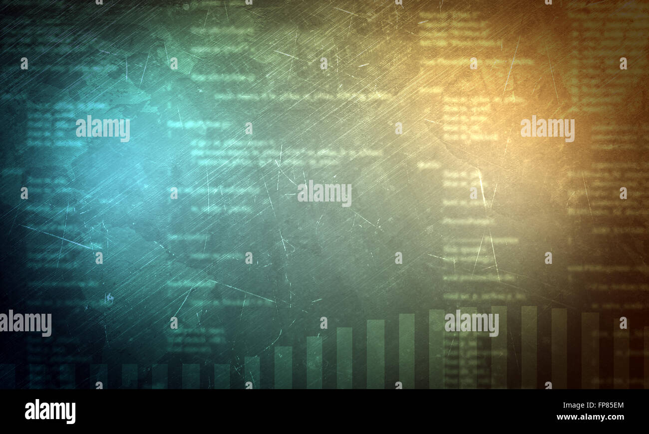 Abstract blue and orange background with numbers Stock Photo - Alamy