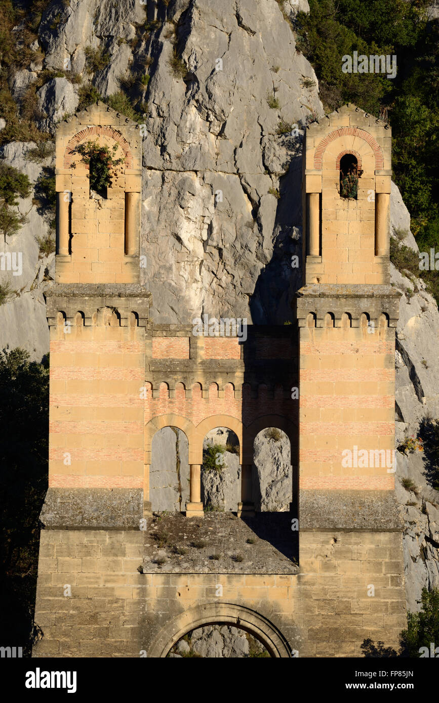 Remains of the Historic Mirabeau Suspension Bridge (1845) over the ...