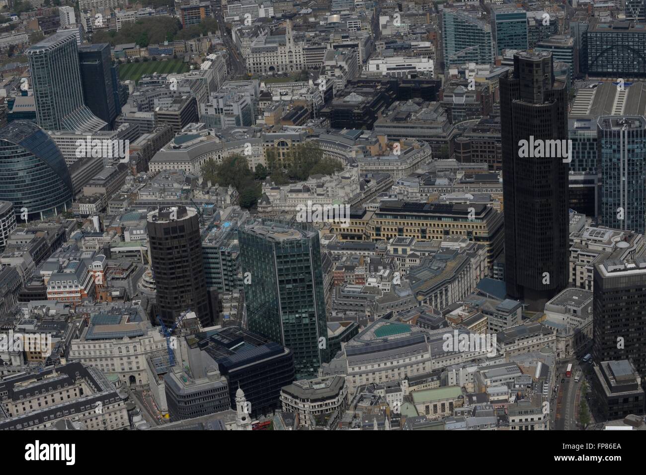 Aerial view of city of london Stock Photo - Alamy