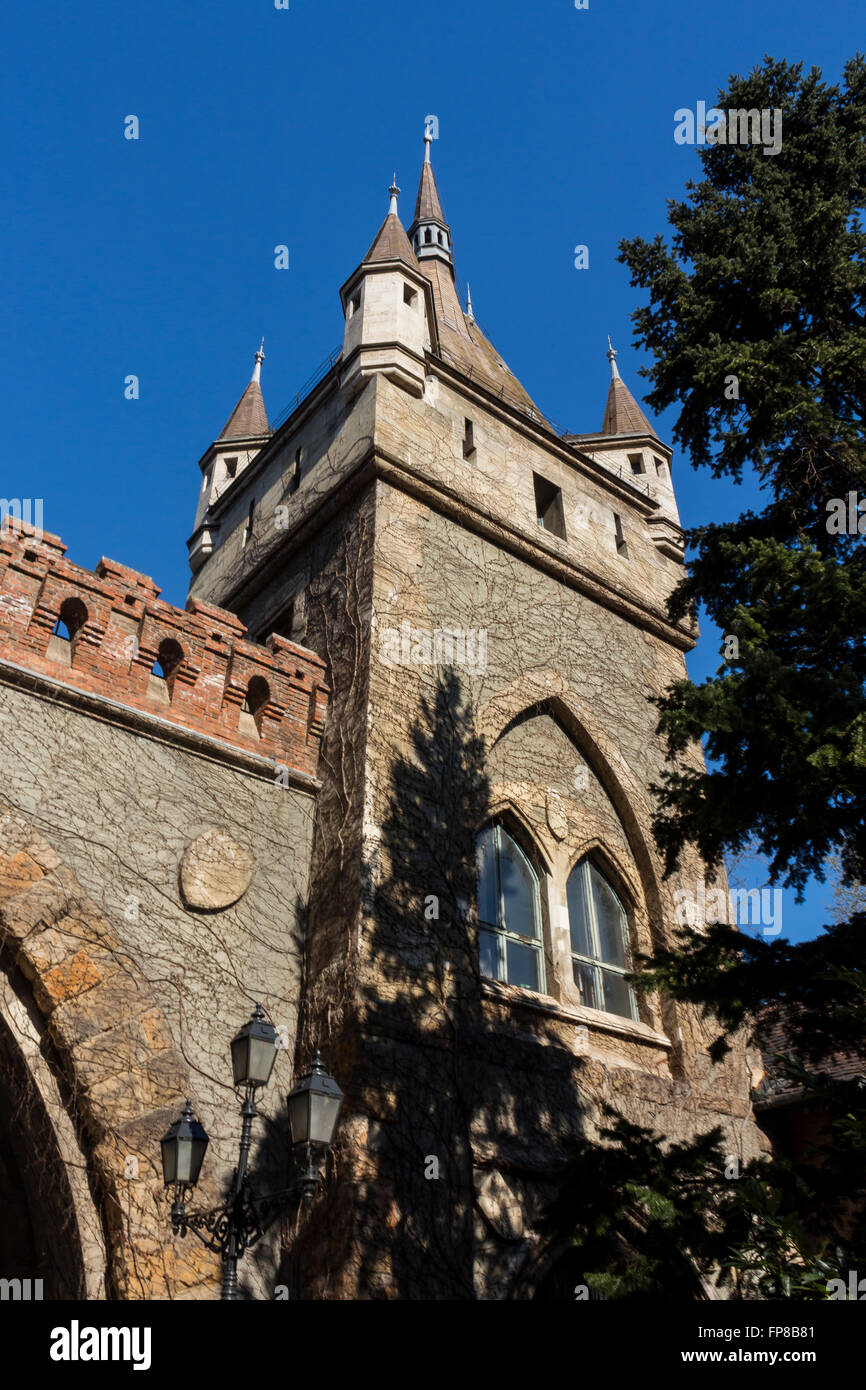 Vajdahunyad Castle Tower Stock Photo Alamy