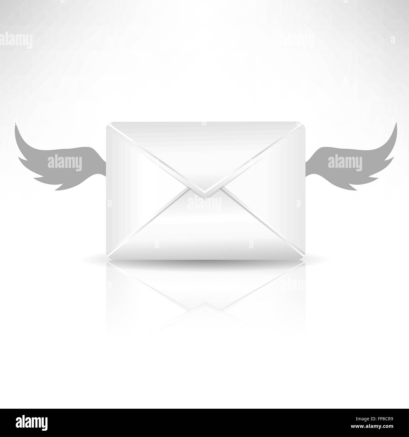 Envelope and Wings Stock Vector Image & Art - Alamy