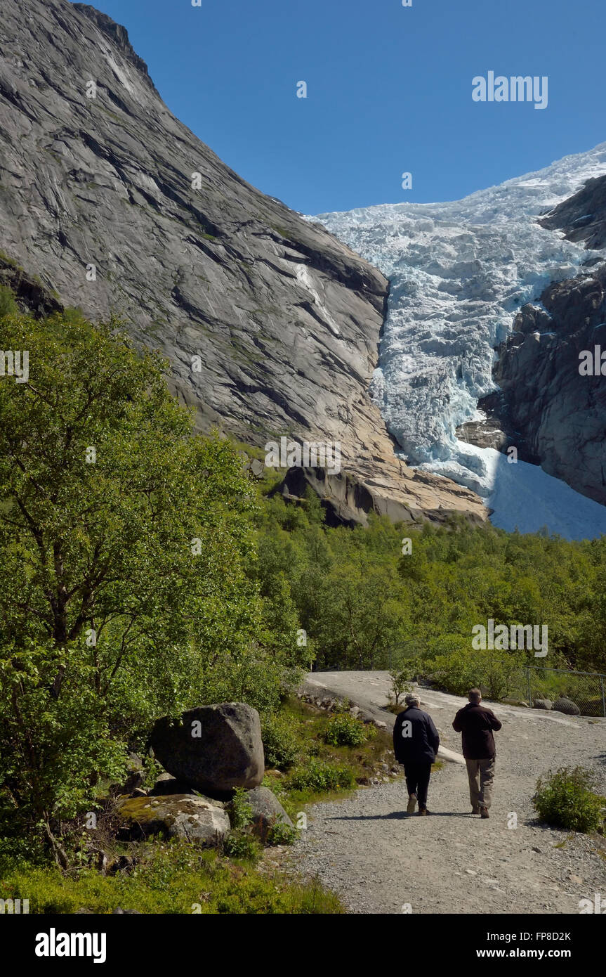 Briksdal Glacier. Jostedalsbreen National Park. Norway Stock Photo - Alamy