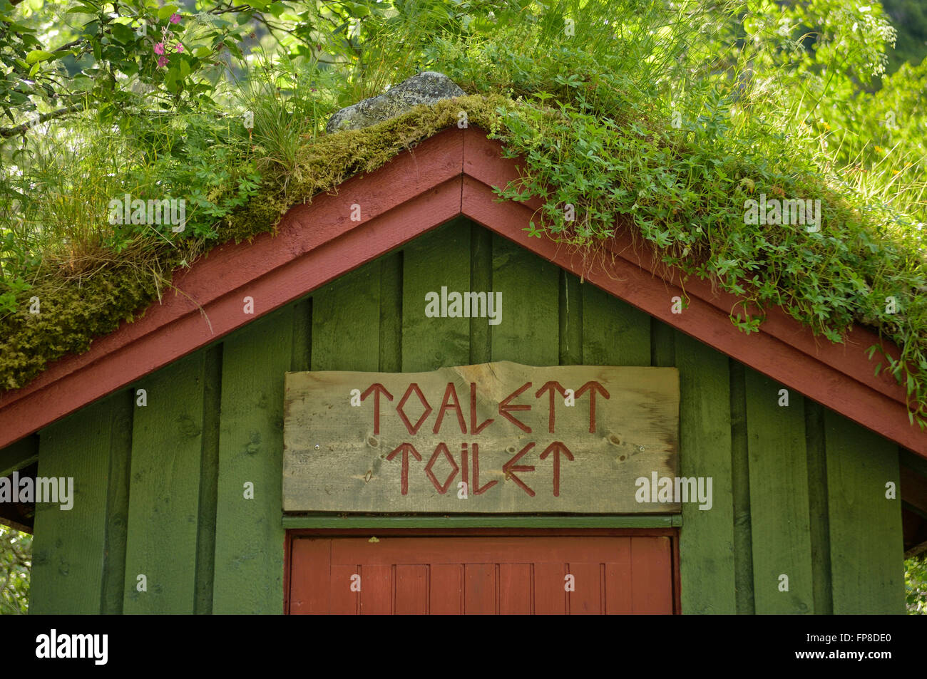 Public toilets, Fjaerland. Norway Stock Photo - Alamy