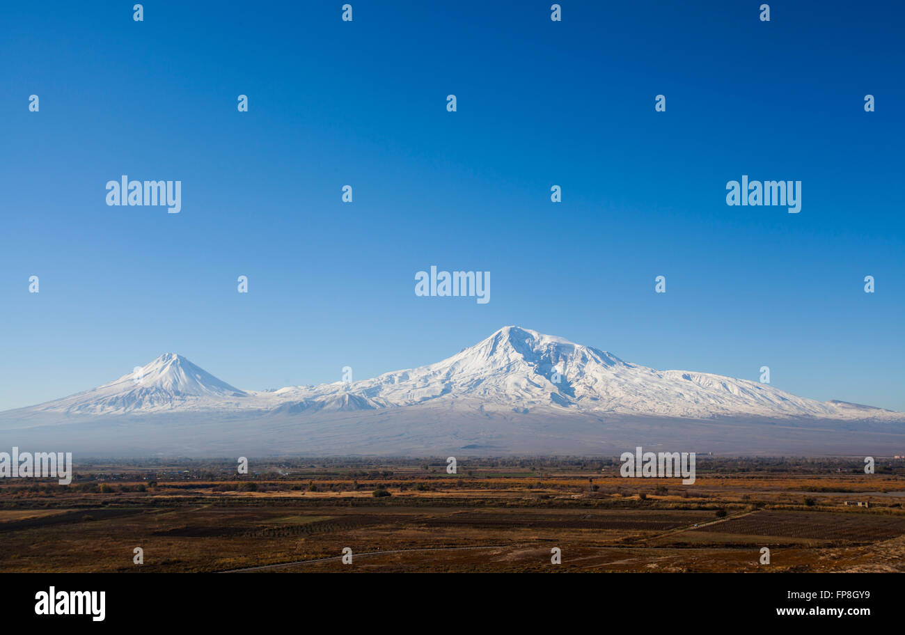 Ararat mountain landscape in Armenia Stock Photo - Alamy