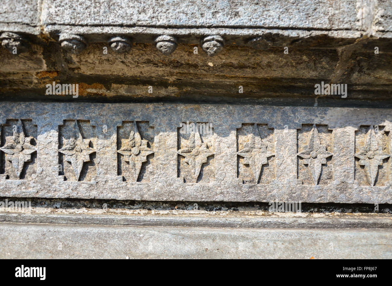 Carvings on the 13th Century Mahadev Temple built of Basalt stone at ...