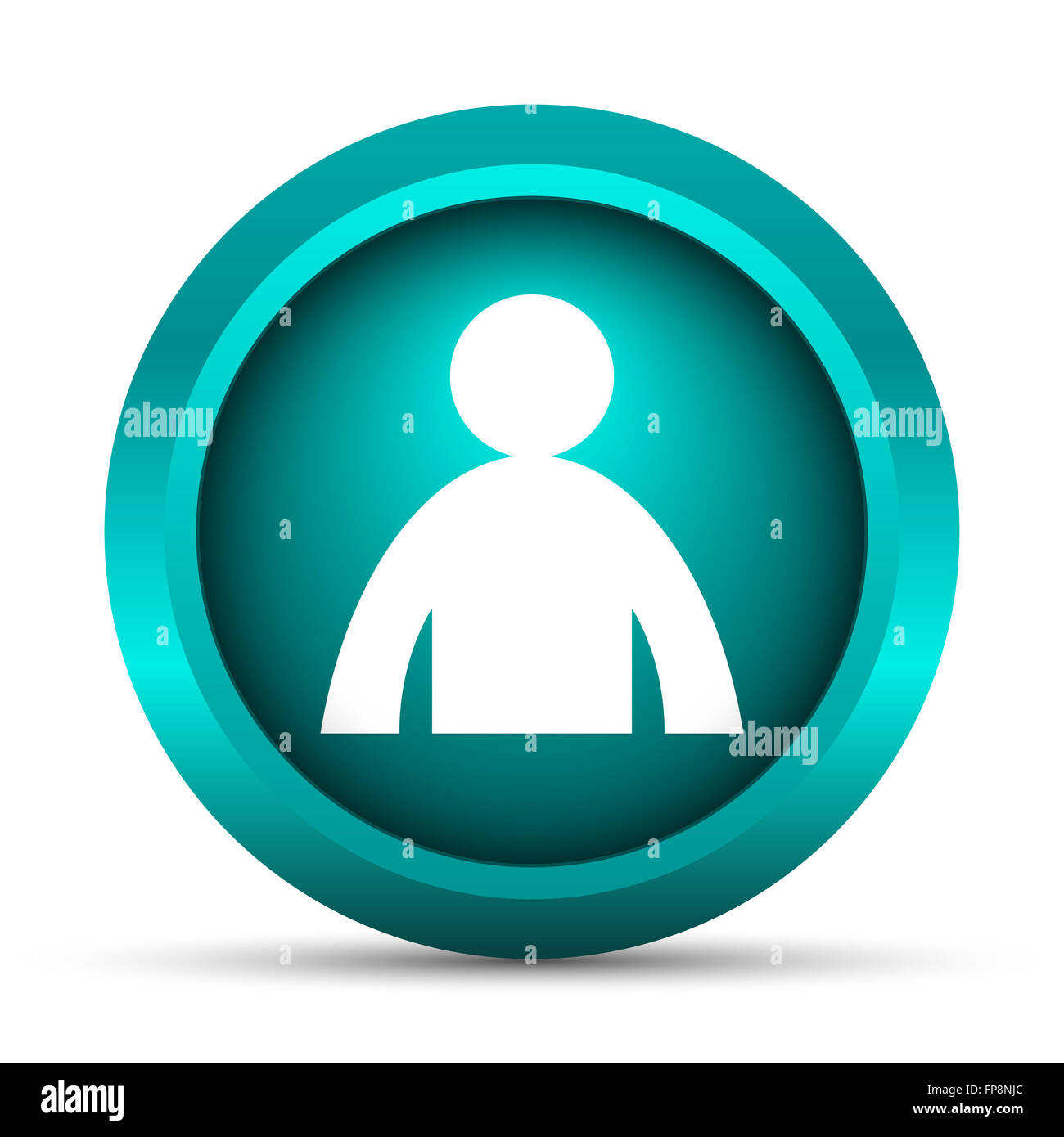 User profile icon. Internet button on white background Stock Photo - Alamy