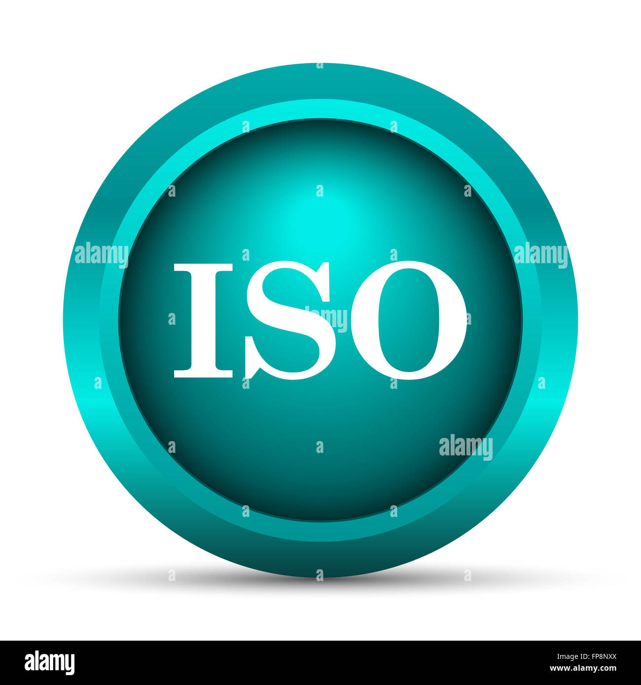 ISO icon. Internet button on white background Stock Photo - Alamy
