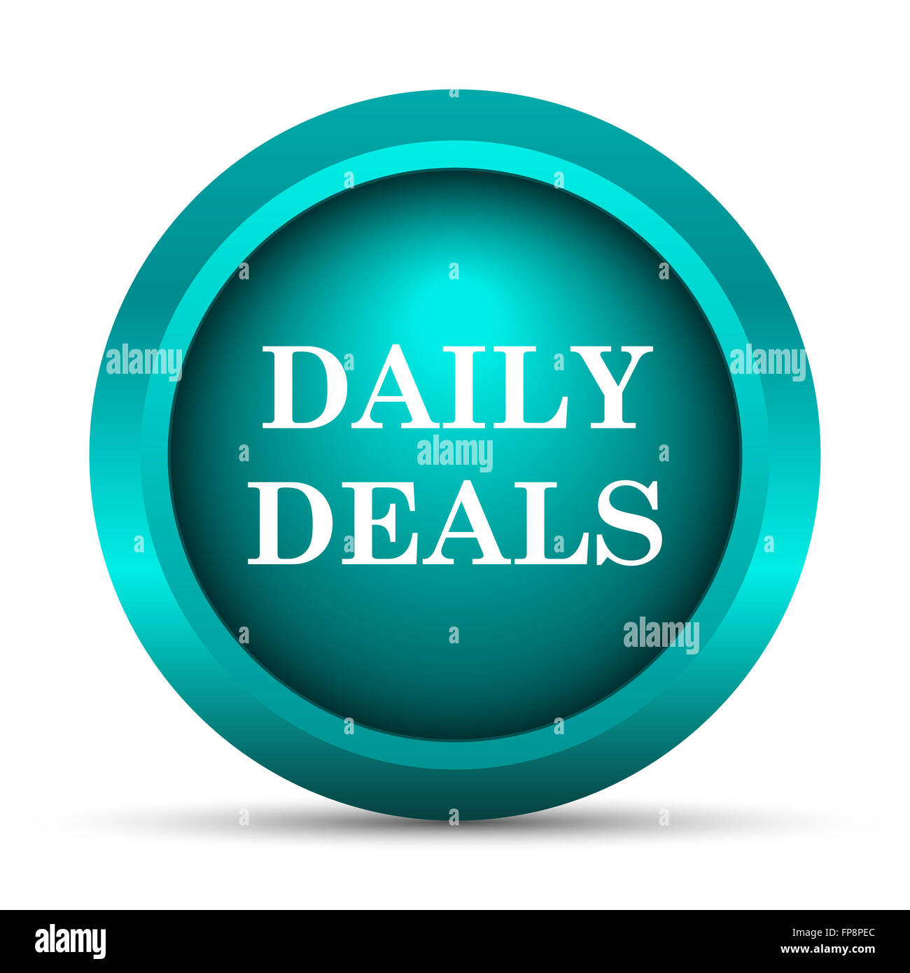 Daily deals icon. Internet button on white background Stock Photo - Alamy