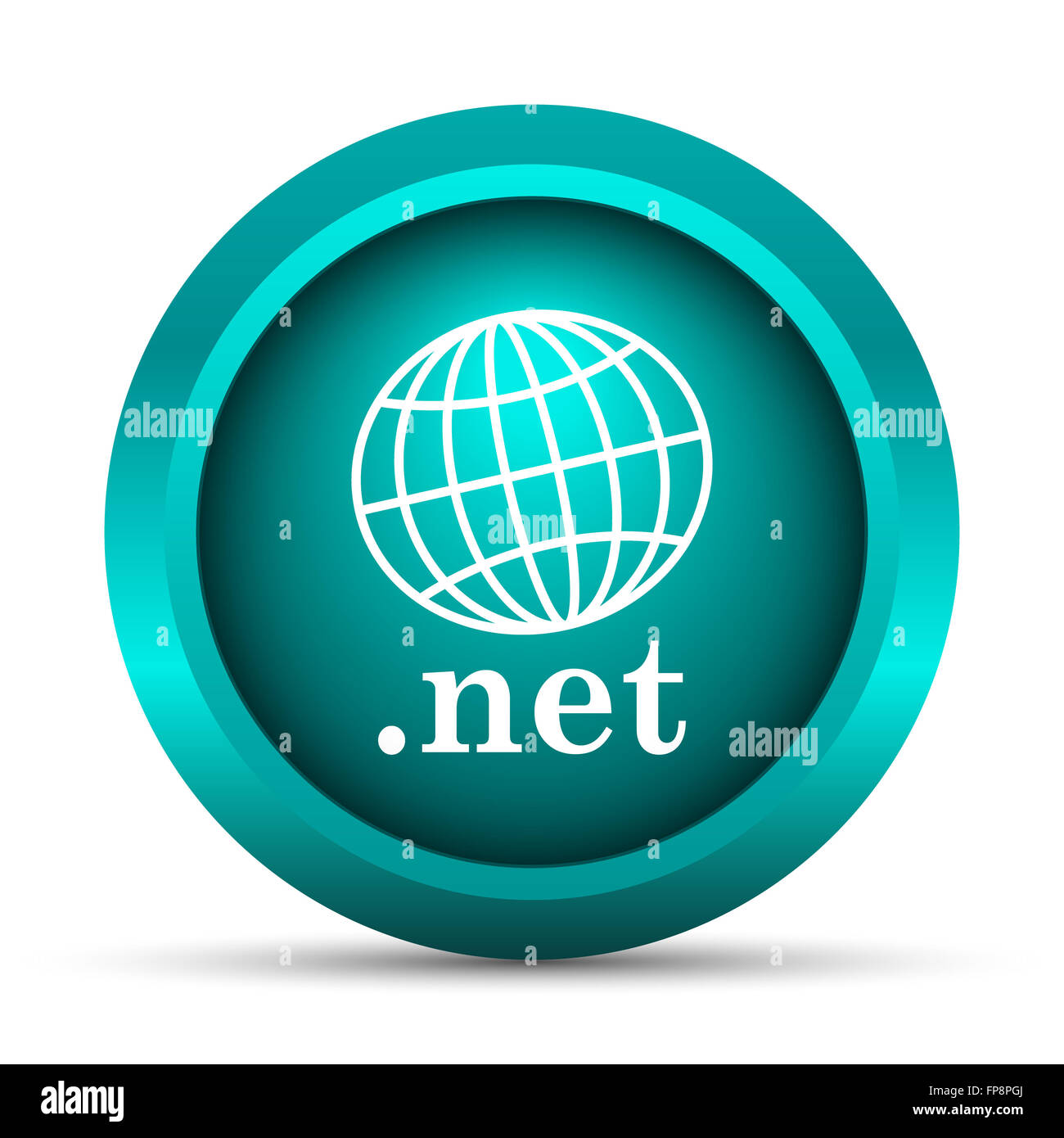 .net icon. Internet button on white background Stock Photo - Alamy