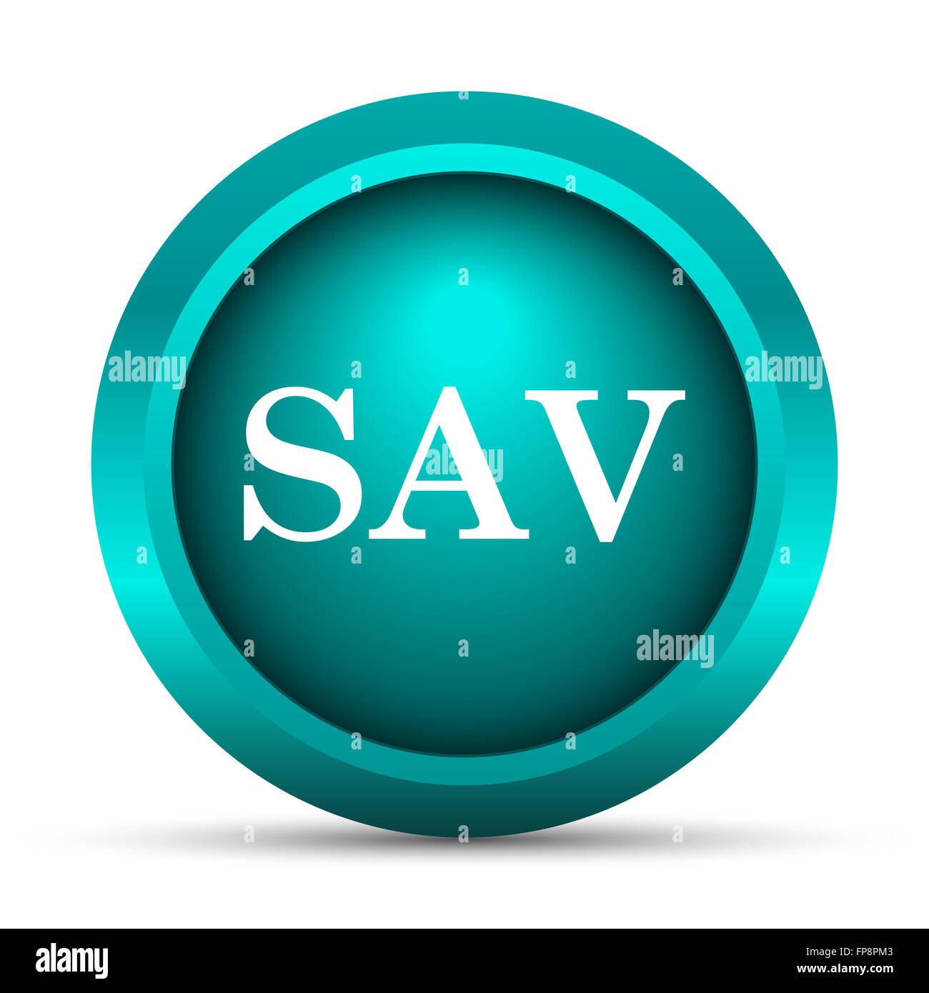 SAV icon. Internet button on white background Stock Photo - Alamy