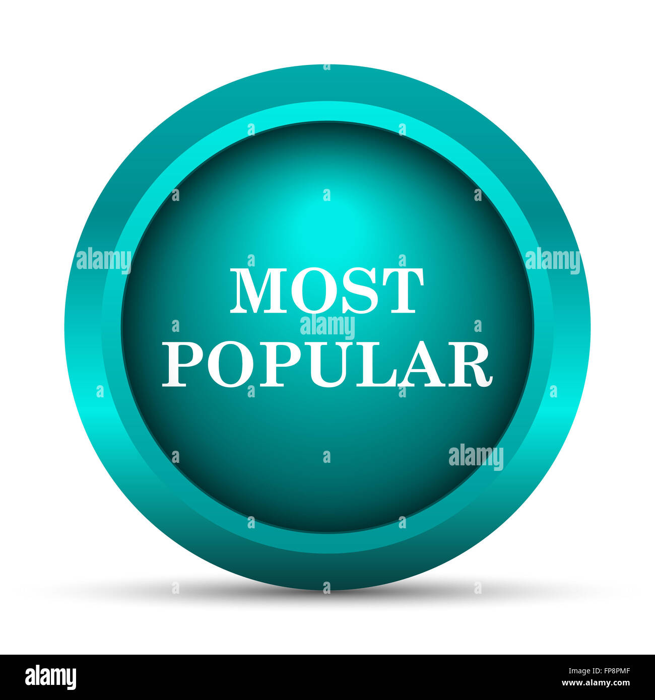 Most popular icon. Internet button on white background Stock Photo - Alamy